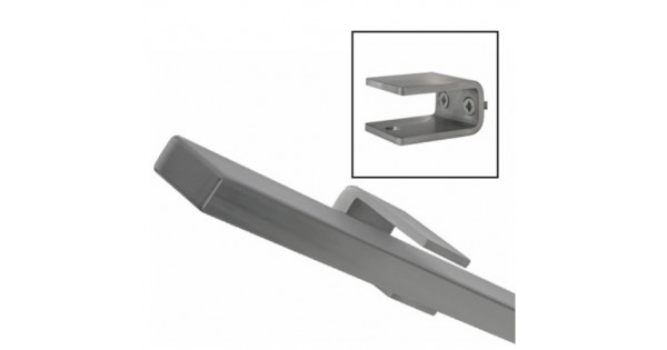 Trapleuning plat RVS 40x20 geborsteld 90cm kopen? | DecoDeurbeslag