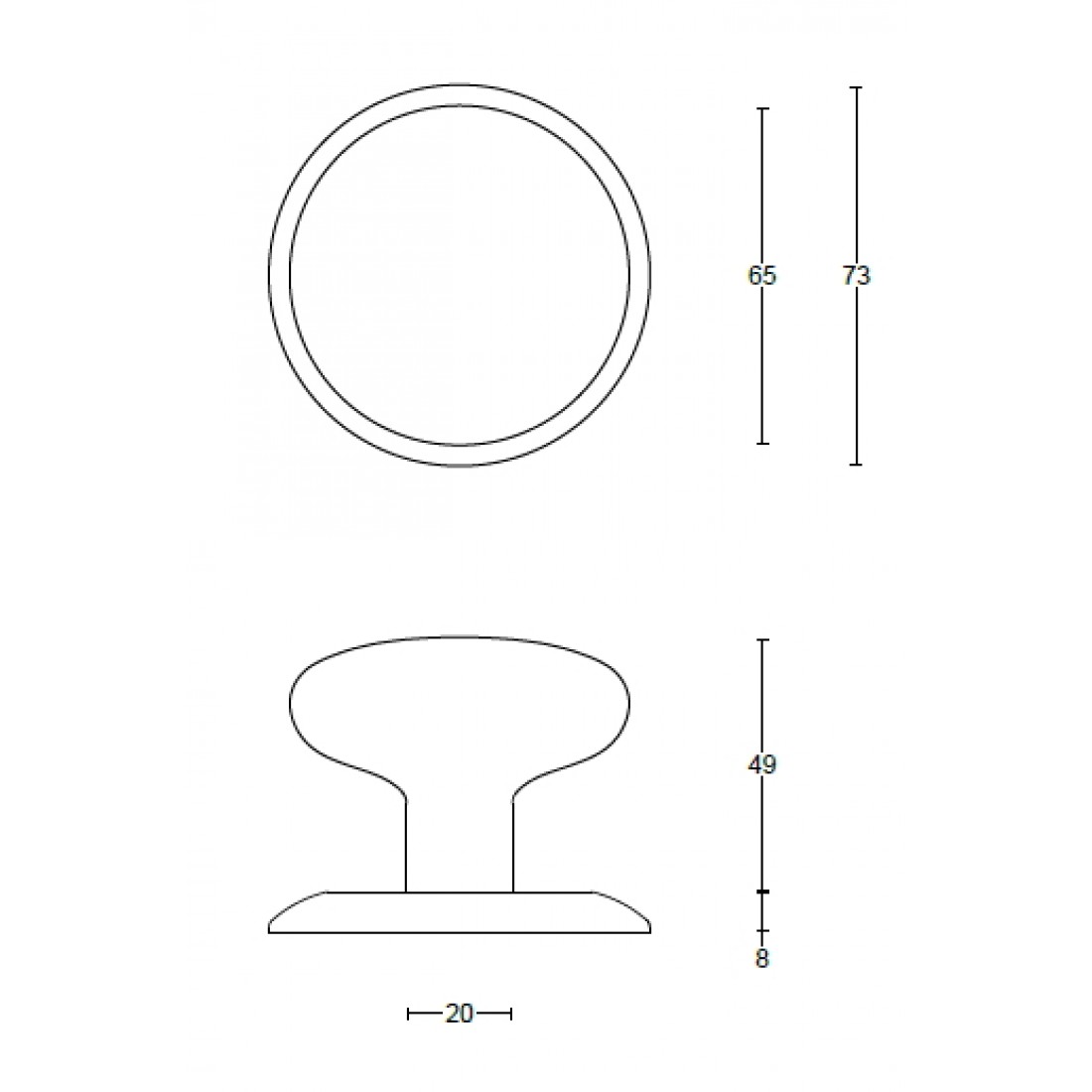 Voordeurset Basic Hydra mat RVS| DecoDeurbeslag
