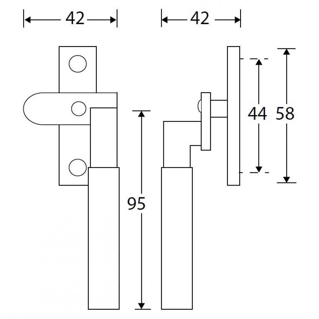 Raamboom Bauhaus MGN ebbenhout kopen? | DecoDeurbeslag